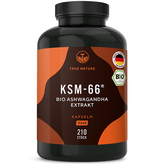 Ashwagandha KSM-66 Extrakt - 210 Kapseln und hochdosierte 600mg
